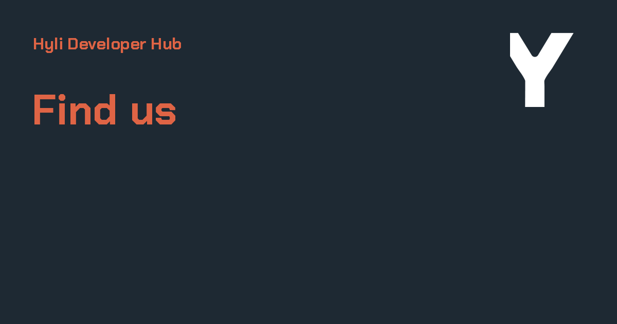 Find us - Hyli Developer Hub